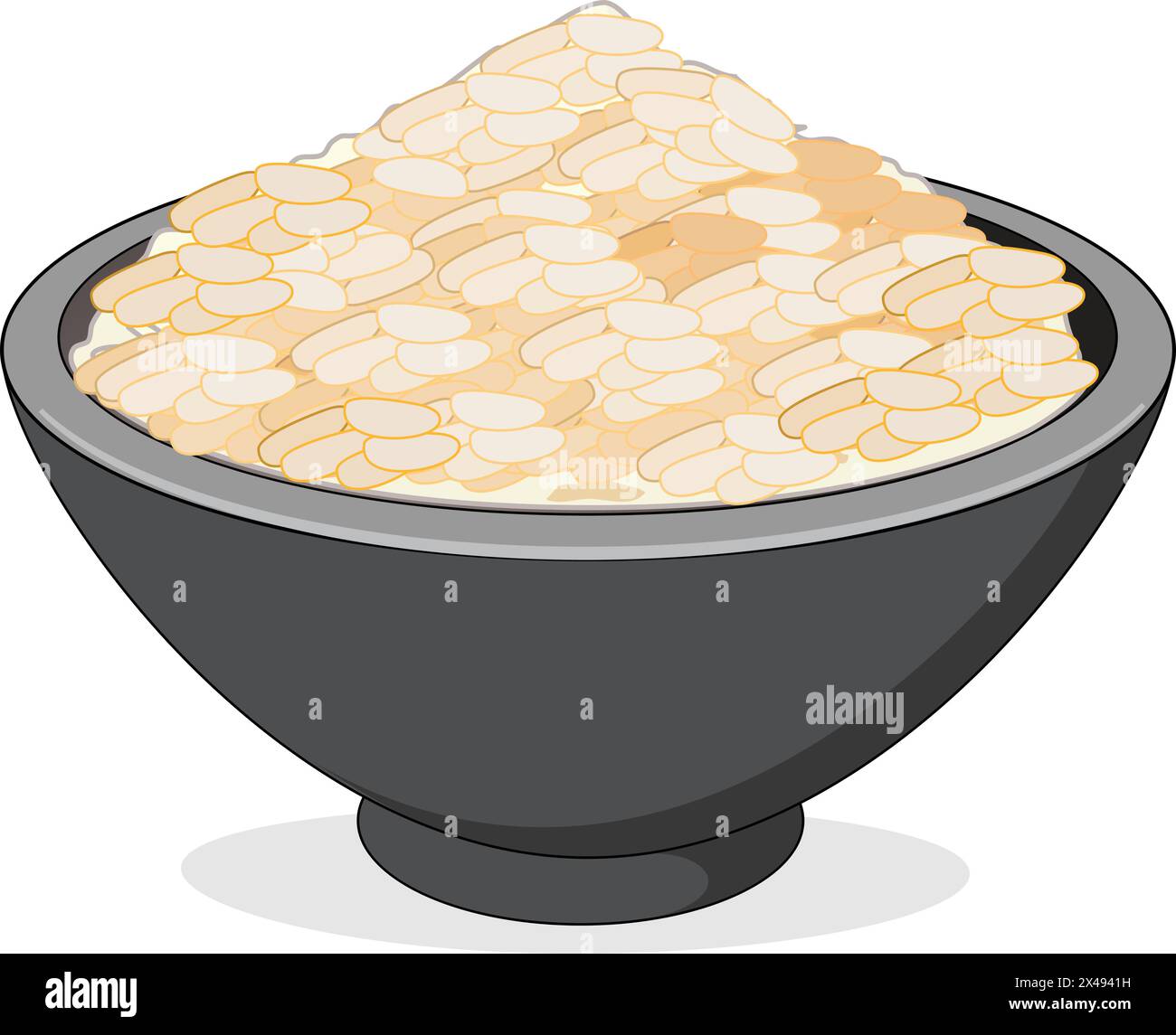 Japanese cuisine restaurant rice Stock Vector Images - Alamy