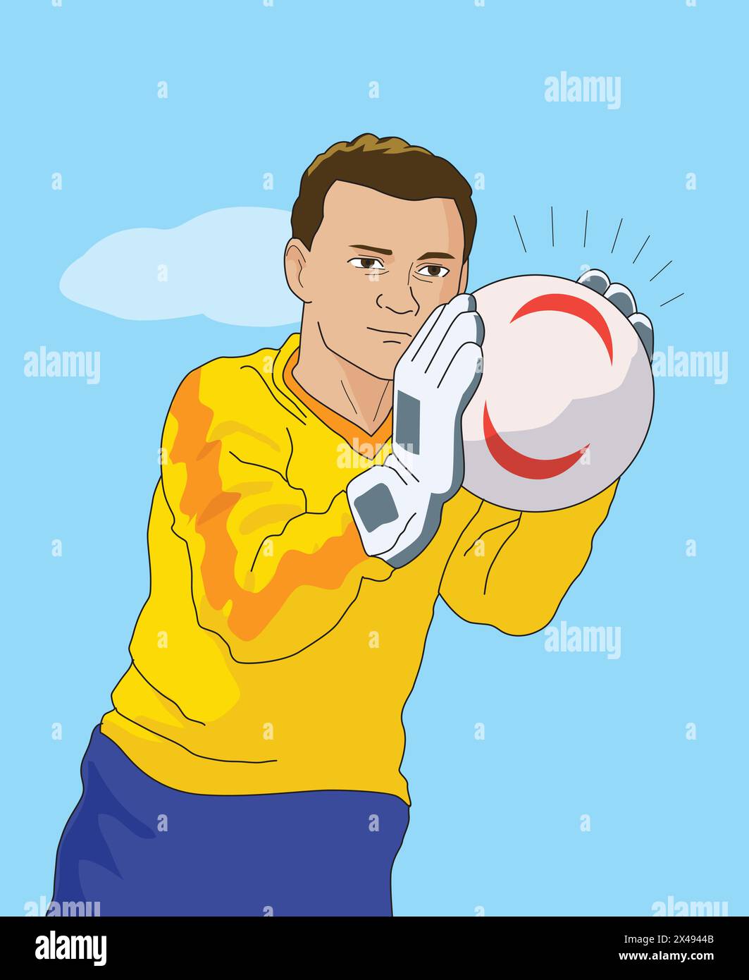 Football cartoon hi-res stock photography and images - Alamy