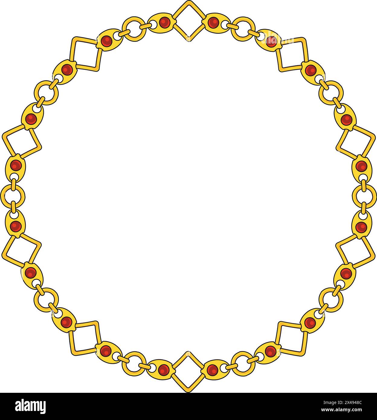 Gold rope chains Stock Vector Images - Alamy