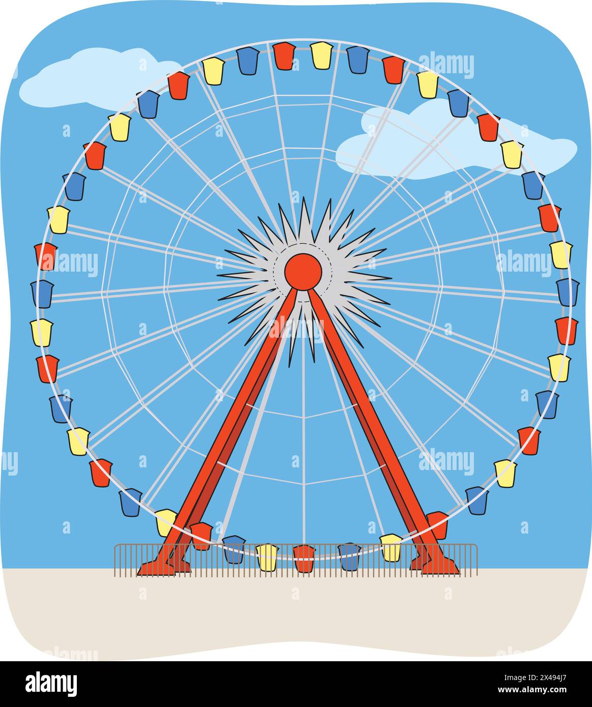 Fair funfair in Stock Vector Images - Alamy