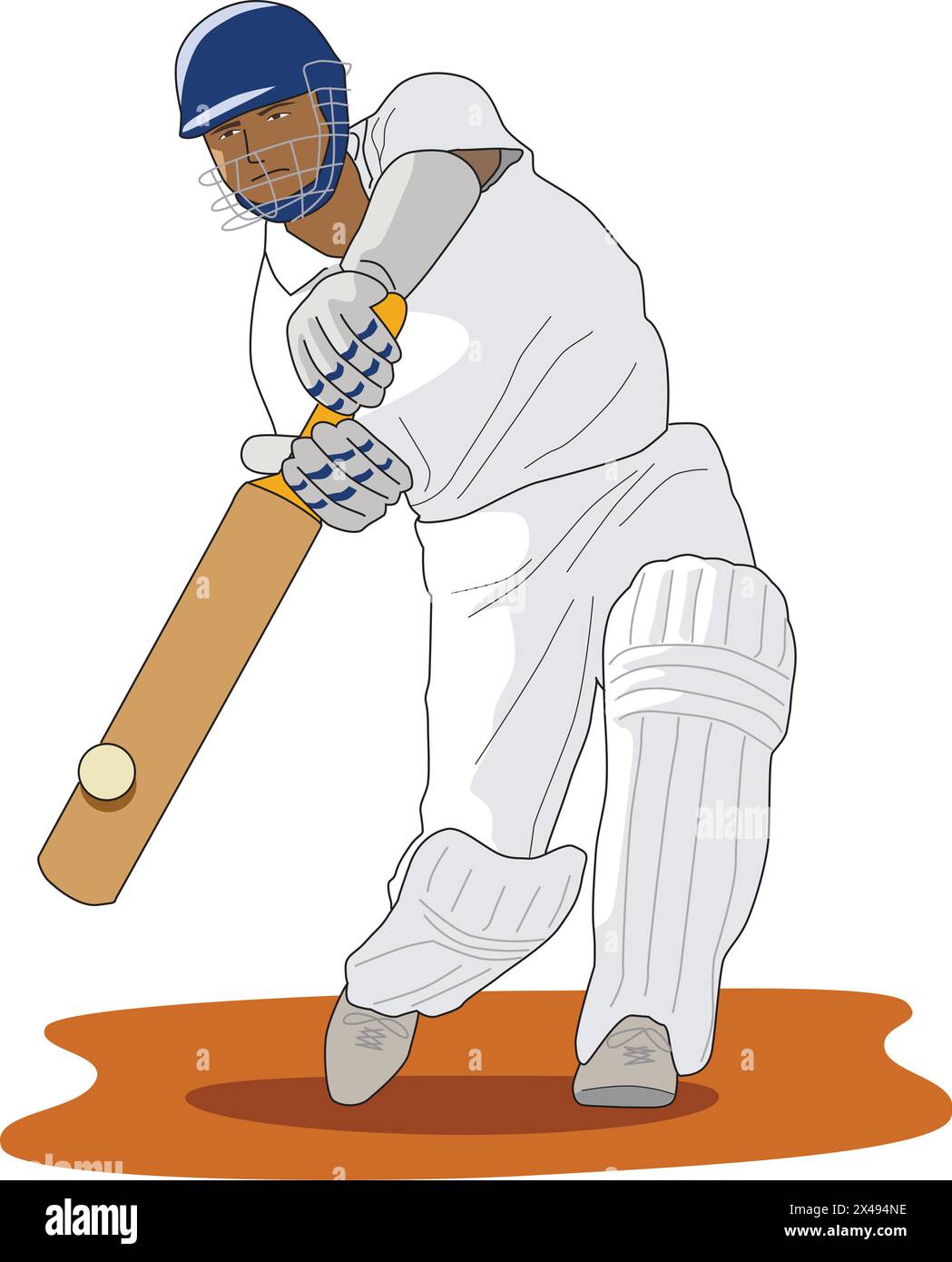 Cricket ball svg Stock Vector Images - Alamy