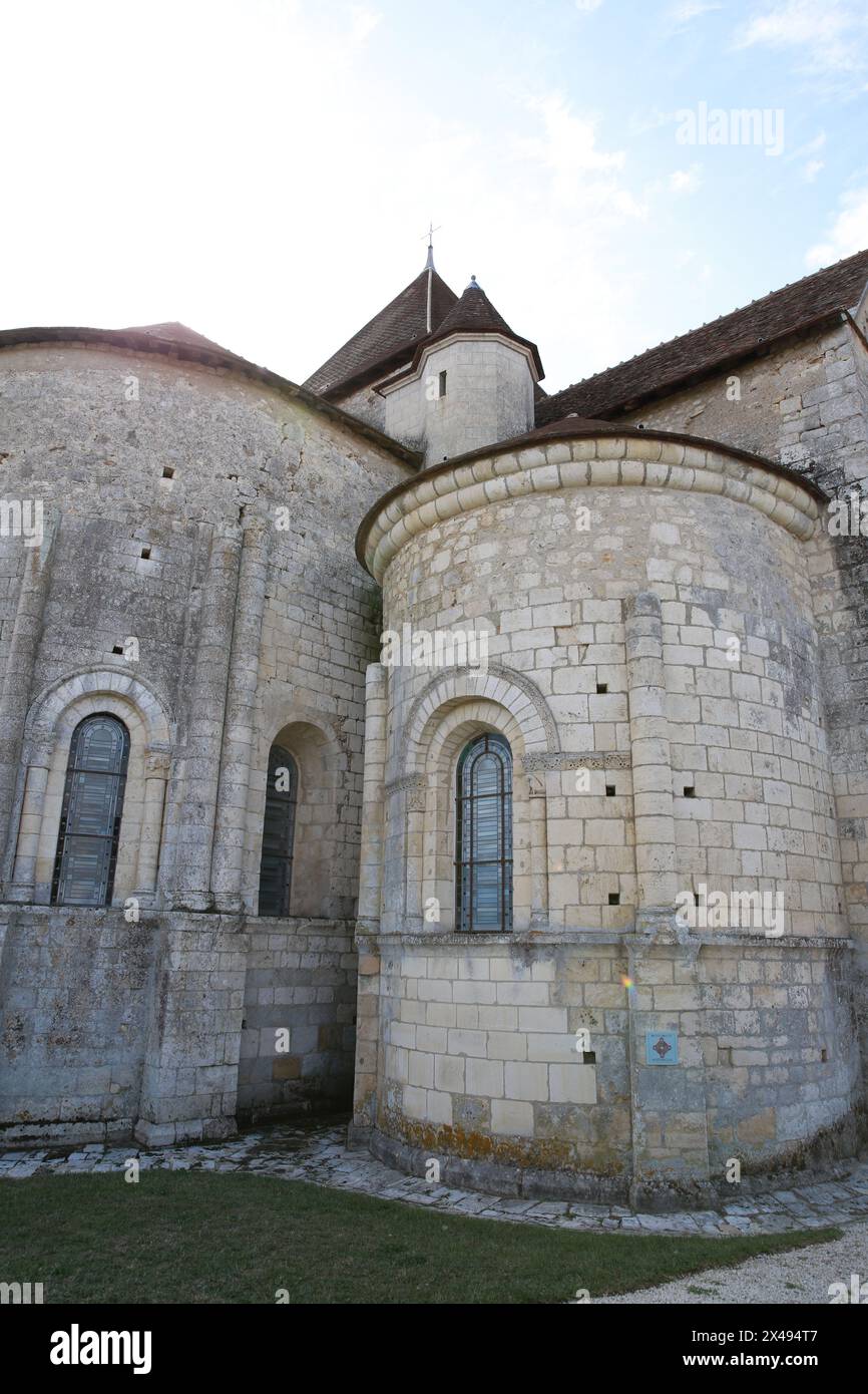 The abbey of Villesalem, Journet, France Stock Photo - Alamy
