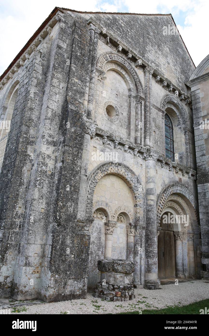 The abbey of Villesalem, Journet, France Stock Photo - Alamy