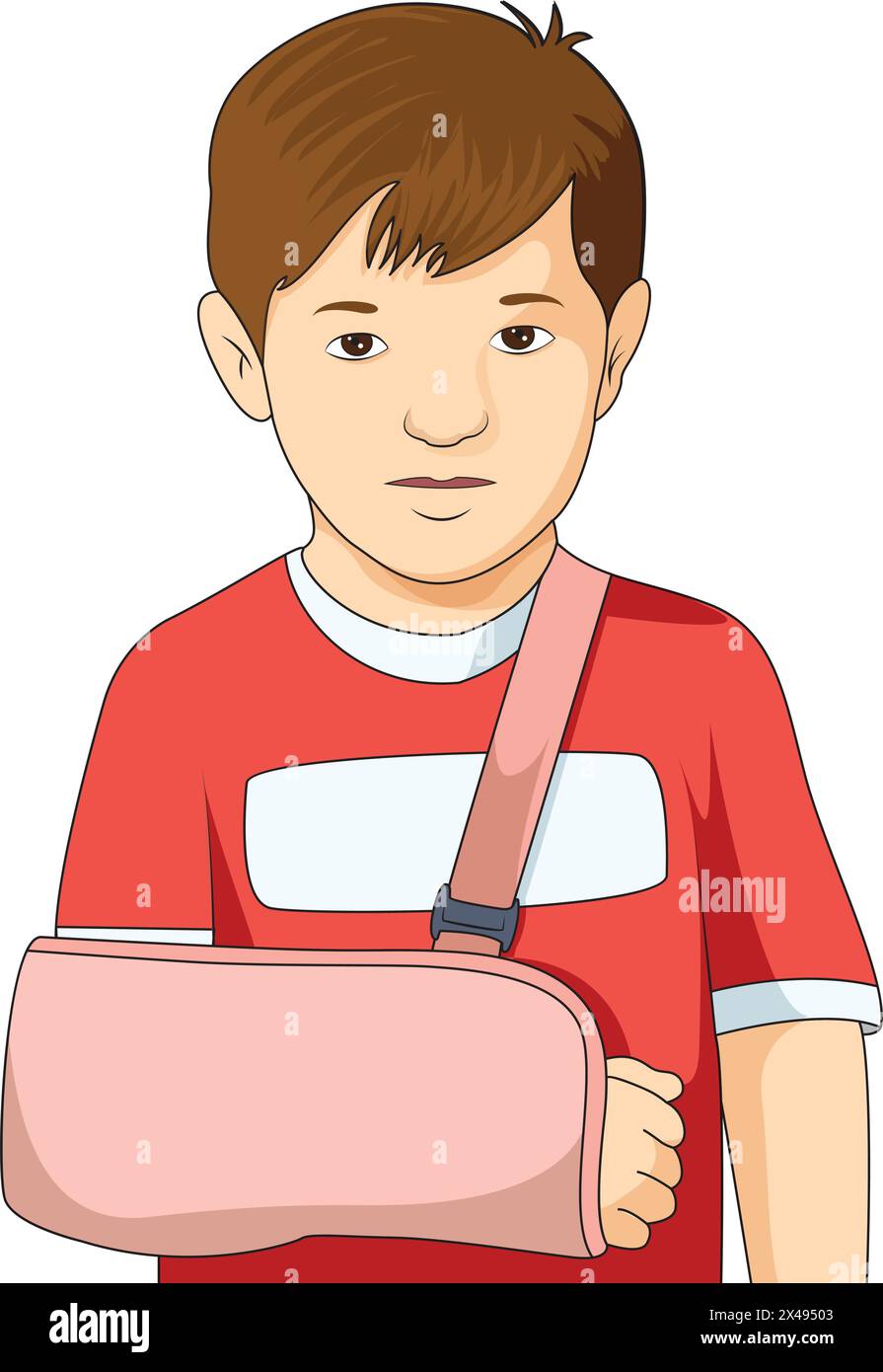 Wrist in plaster Stock Vector Images - Alamy