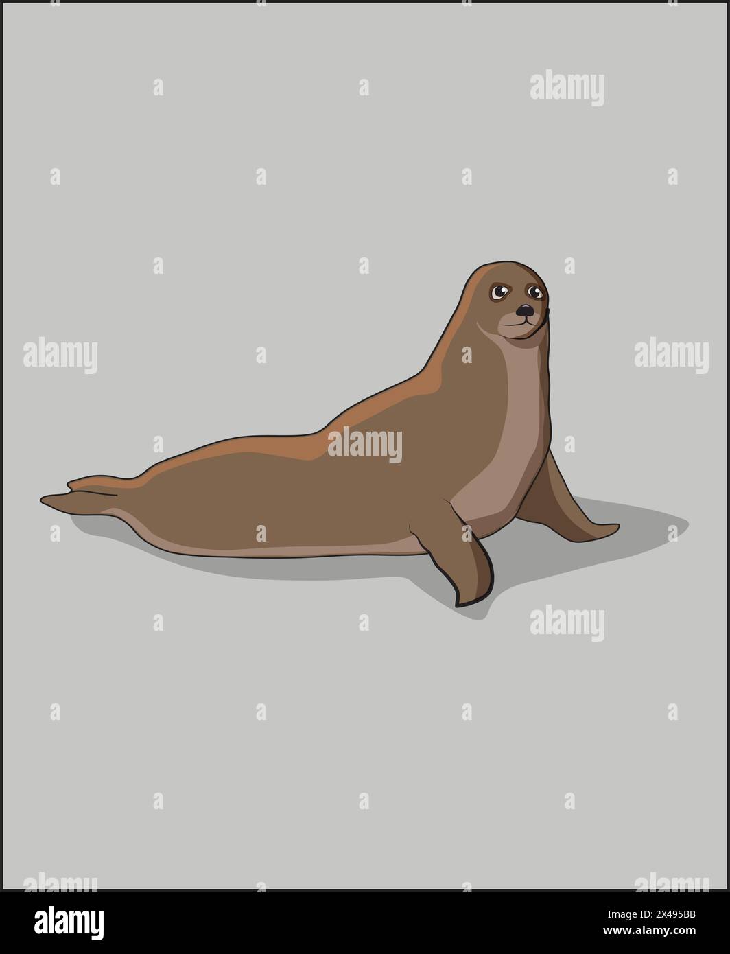 Happy sea creatures Stock Vector Images - Alamy