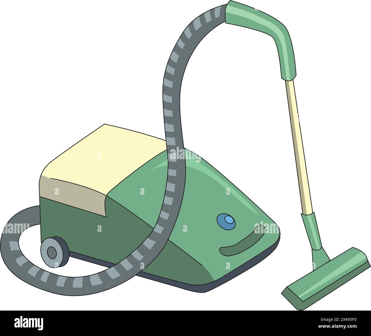 Vacuum cleaning carpet Stock Vector Images - Alamy