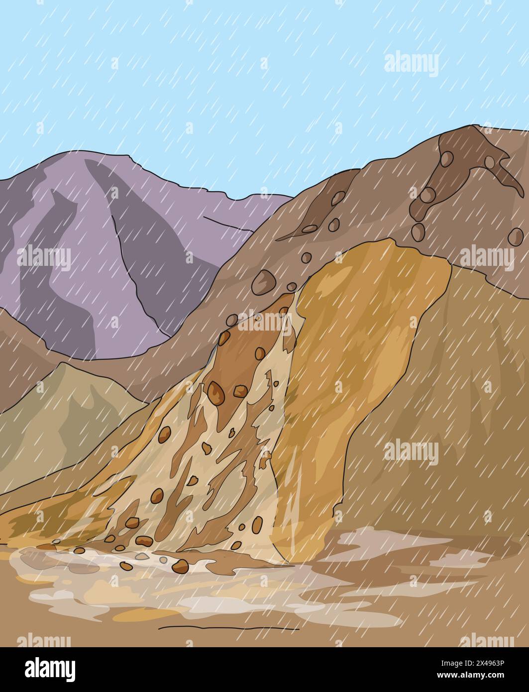 Rock mountains Stock Vector Images - Alamy