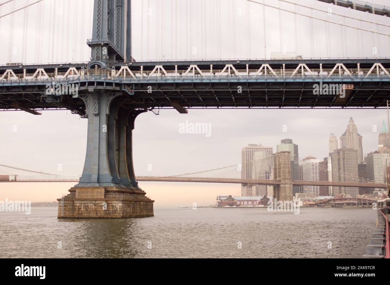 Brooklyn and Manhattan bridges in New York City Stock Photo - Alamy