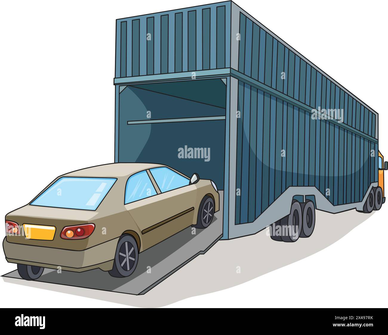 Truck broken Stock Vector Images - Alamy