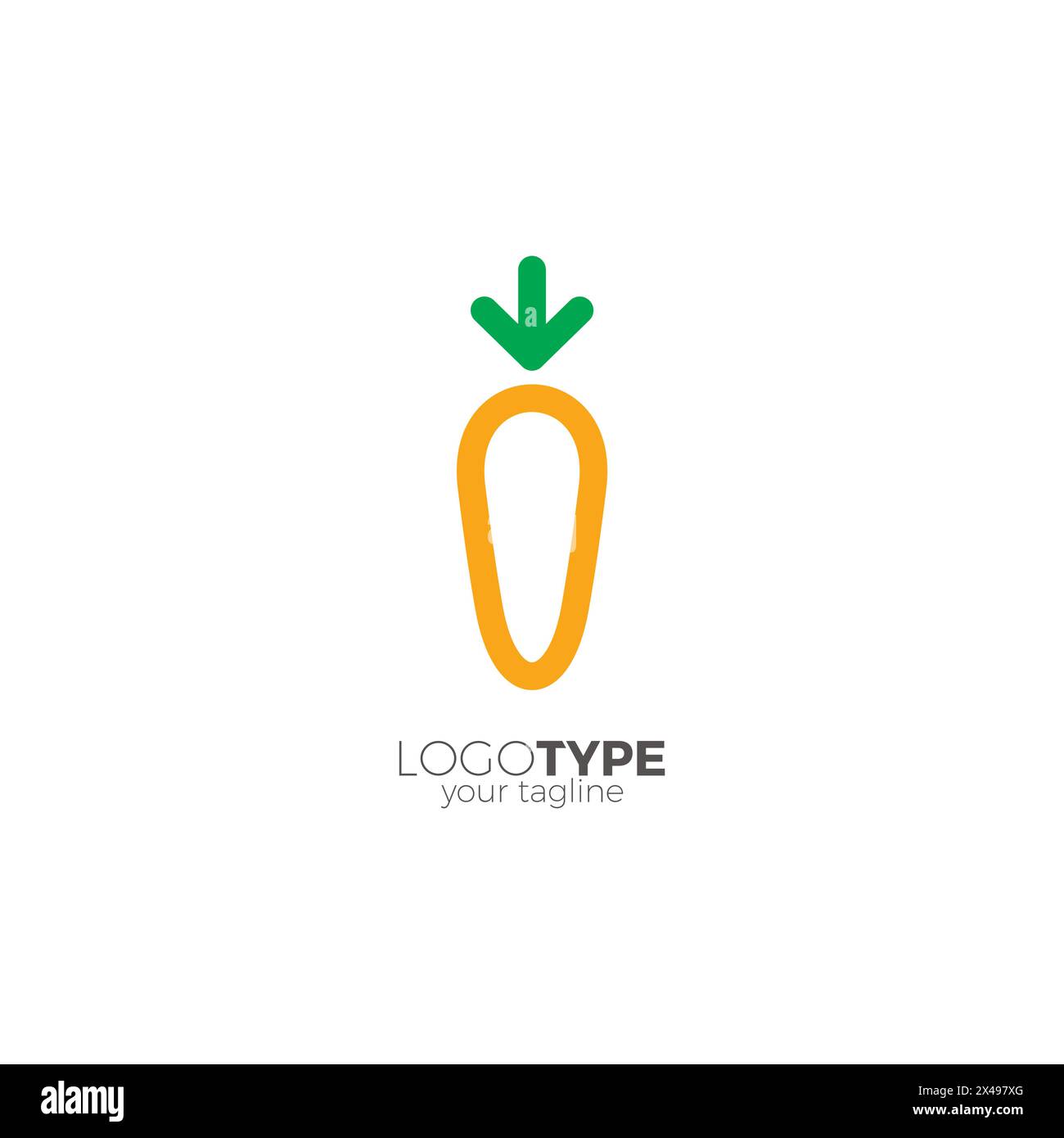 Carrot logo icon vector Cut Out Stock Images & Pictures - Alamy