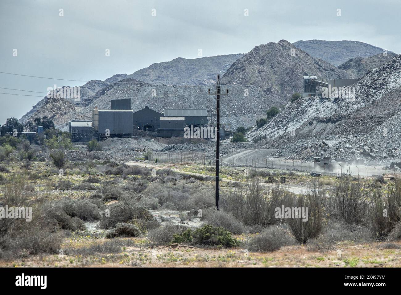 A zinc and lead mine at Rosh Pinah in Namibia Stock Photo - Alamy