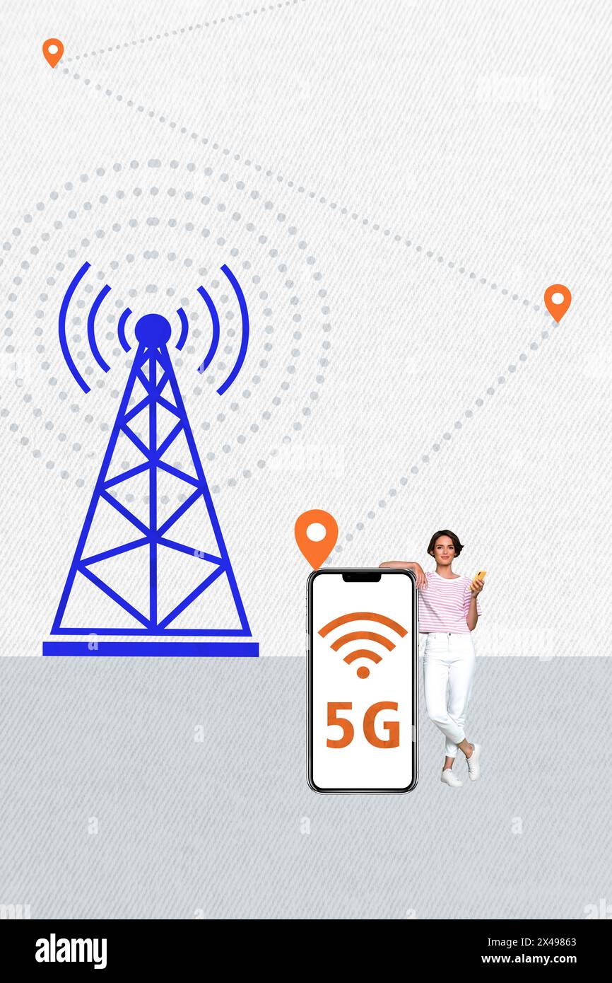 Composite trend artwork sketch image 3D photo collage of young lady ...