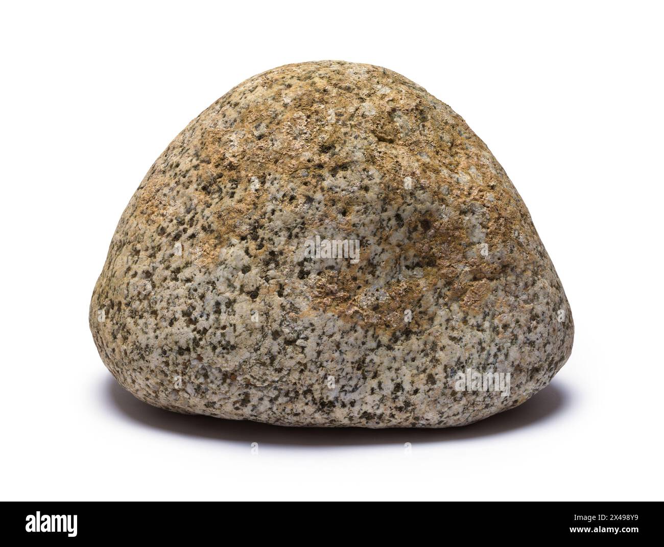 Rounded Stone Rock Cut Out on White Stock Photo - Alamy