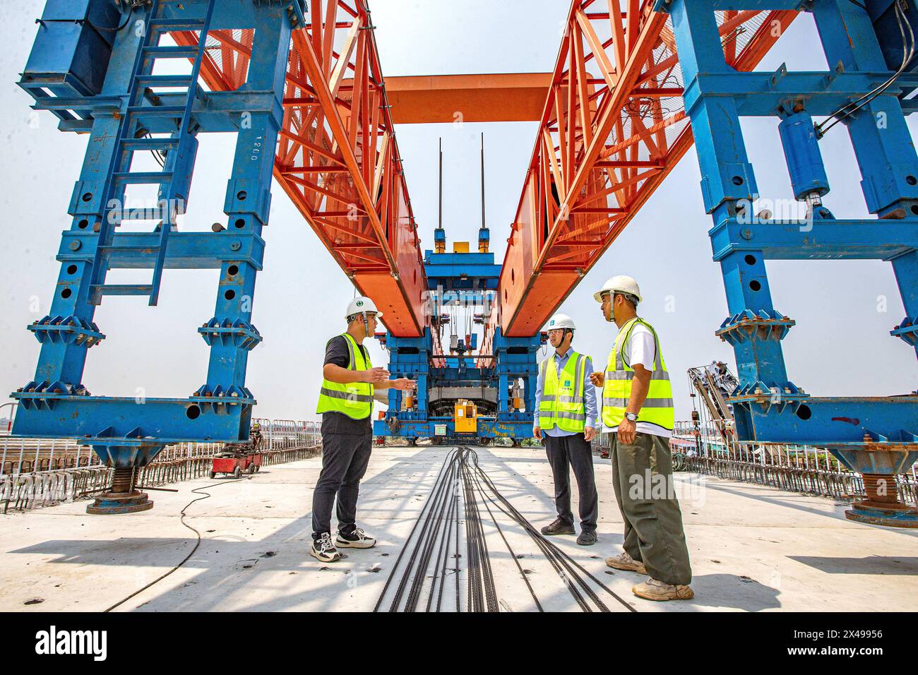 Ayutthaya, Thailand. 1st May, 2024. Chinese staff work at the ...
