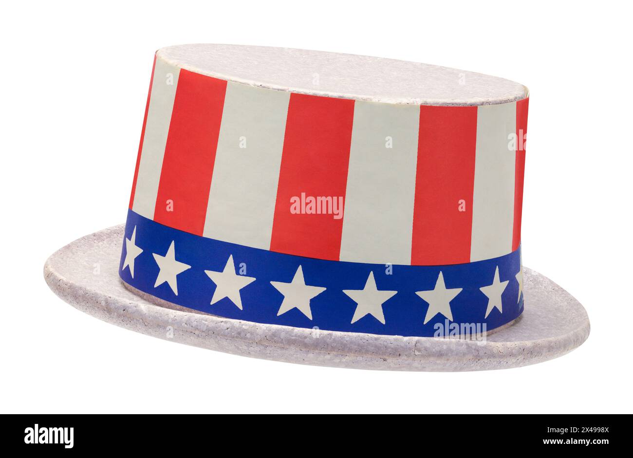 Patriotic Voting Hat Side View Cut Out on White Stock Photo - Alamy