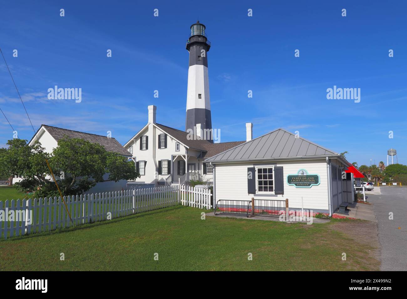 The Tybee Island Light Station, keepers quarters and museum near the ...