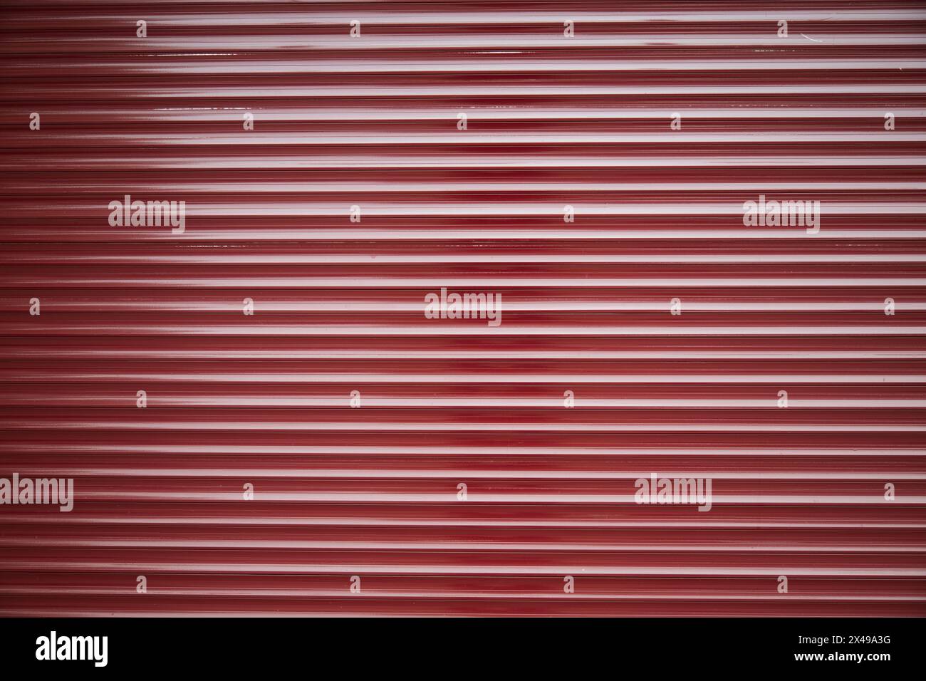 Metallic commercial roll up door texture Stock Photo - Alamy