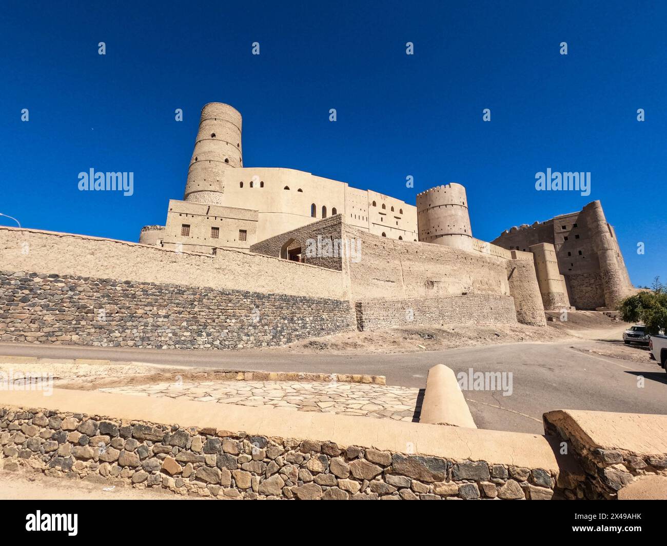 View of the UNESCO World Heritage Bahla Fort, Bahla, Oman Stock Photo ...