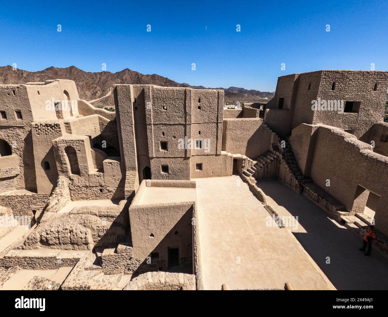 View of the UNESCO World Heritage Bahla Fort, Bahla, Oman Stock Photo ...