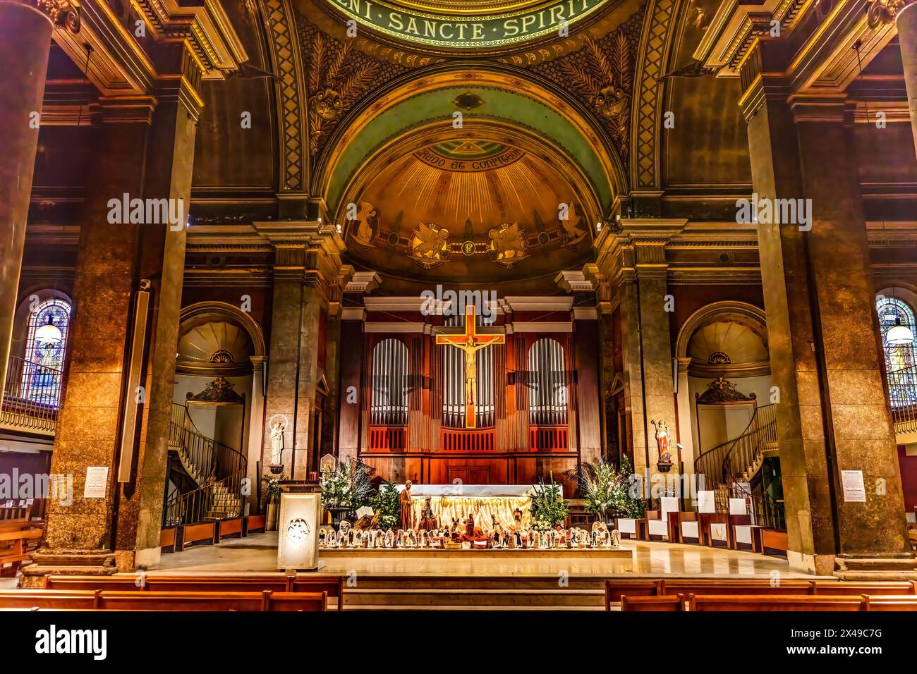 Basilica Altar Christmas Nativity Creche Saint Pothin Church Lyon ...