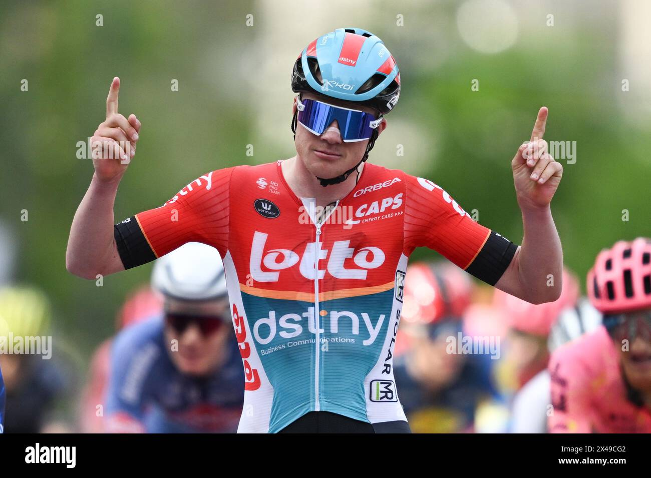 01 May 2024, Hesse, Frankfurt/Main: Cycling: UCI WorldTour - Eschborn ...