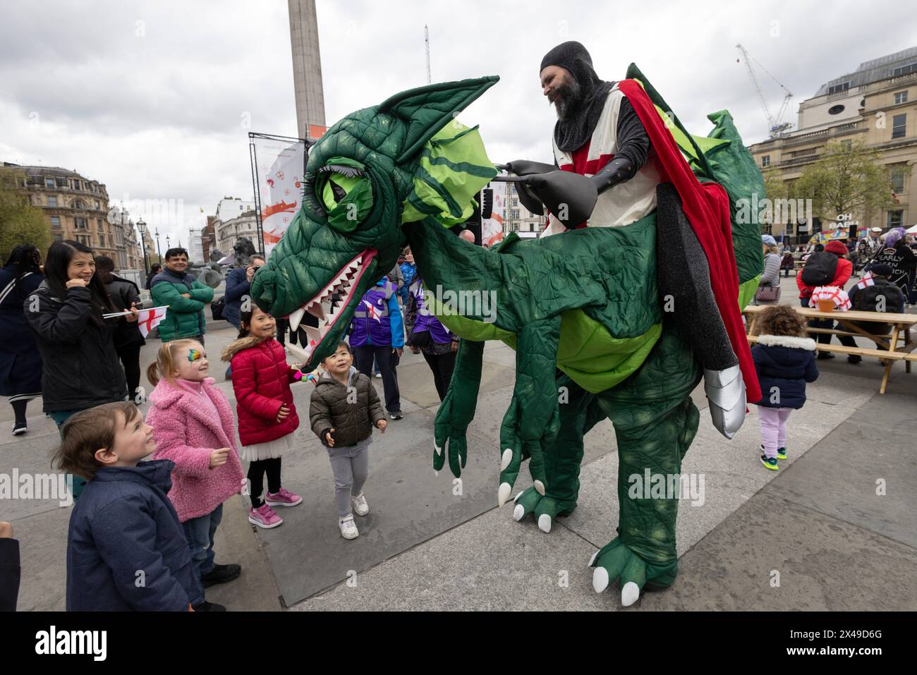 The Feast of St. George Festival in Trafalgar Square, April 23rd 2024 ...