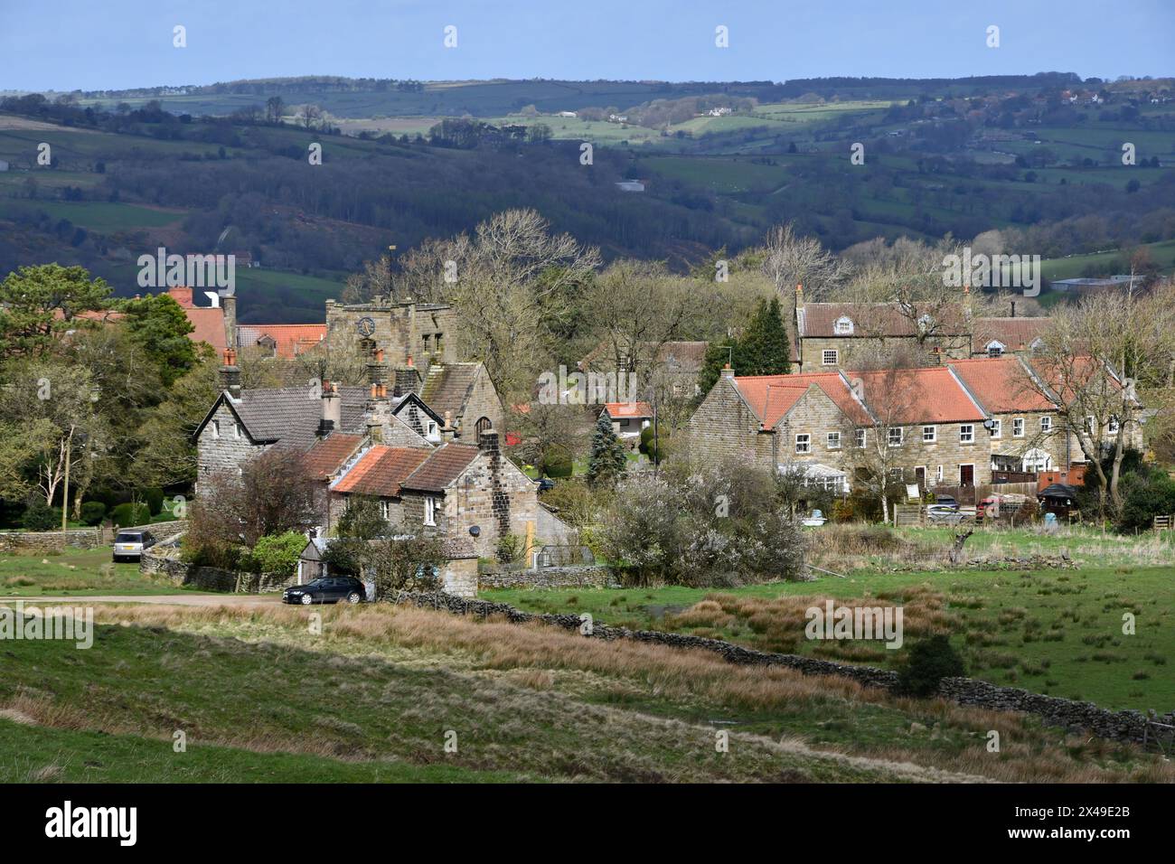 Goathland village, North Yorkshire Moors, featured on "Heartbeat" TV ...