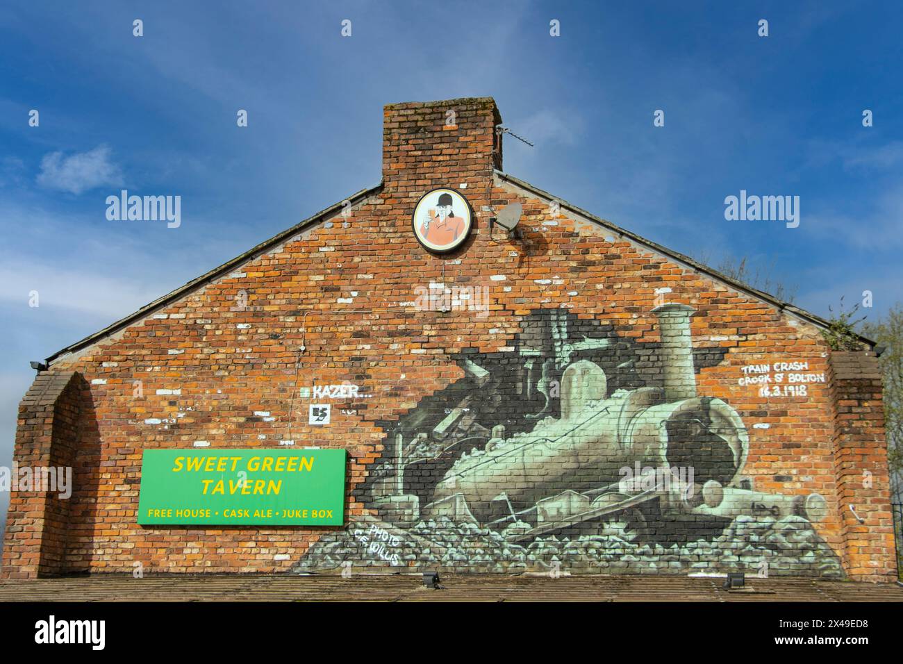 Old train wall mural hi-res stock photography and images - Alamy