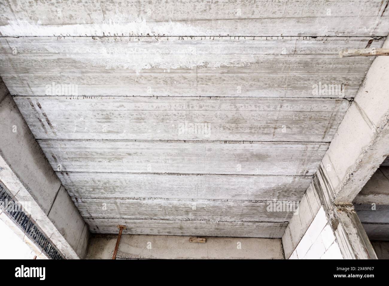 reinforced concrete slabs of residential house building under ...
