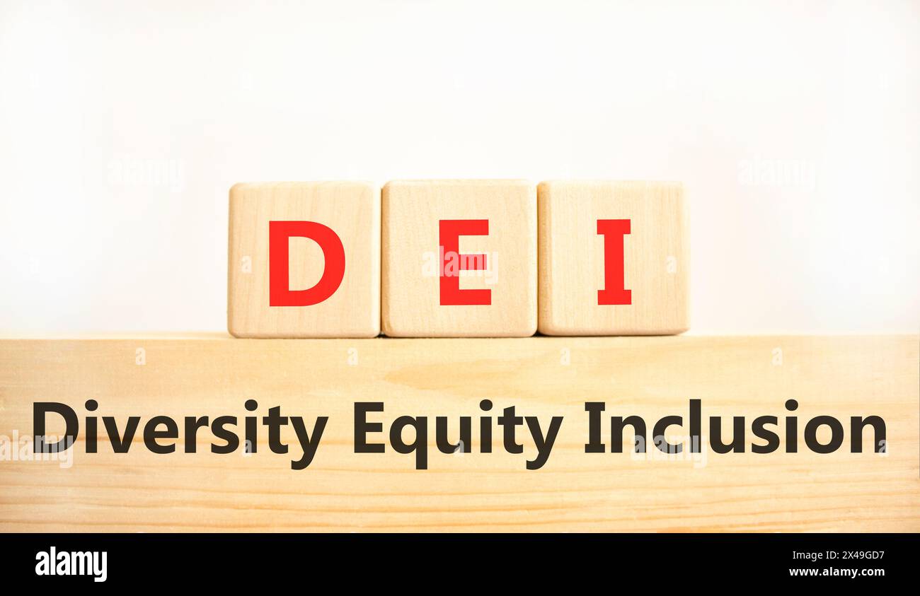 DEI diversity equity and inclusion symbol. Concept words DEI diversity ...