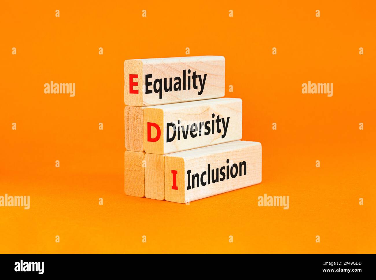 EDI equality diversity inclusion symbol. Concept words EDI equality diversity inclusion on ...