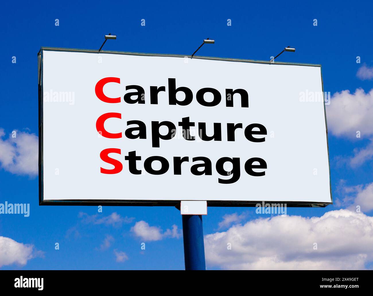 CCS Carbon capture storage symbol. Concept words CCS Carbon capture ...