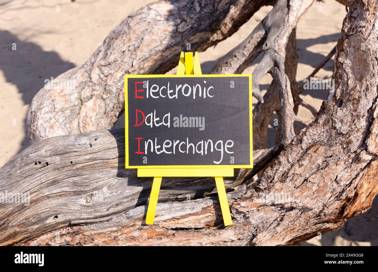 EDI electronic data interchange symbol. Concept words EDI electronic ...