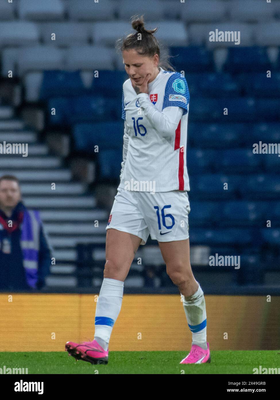 Glasgow, Scotland UK. April 9th, 2024: UEFA Women's European Qualifiers ...