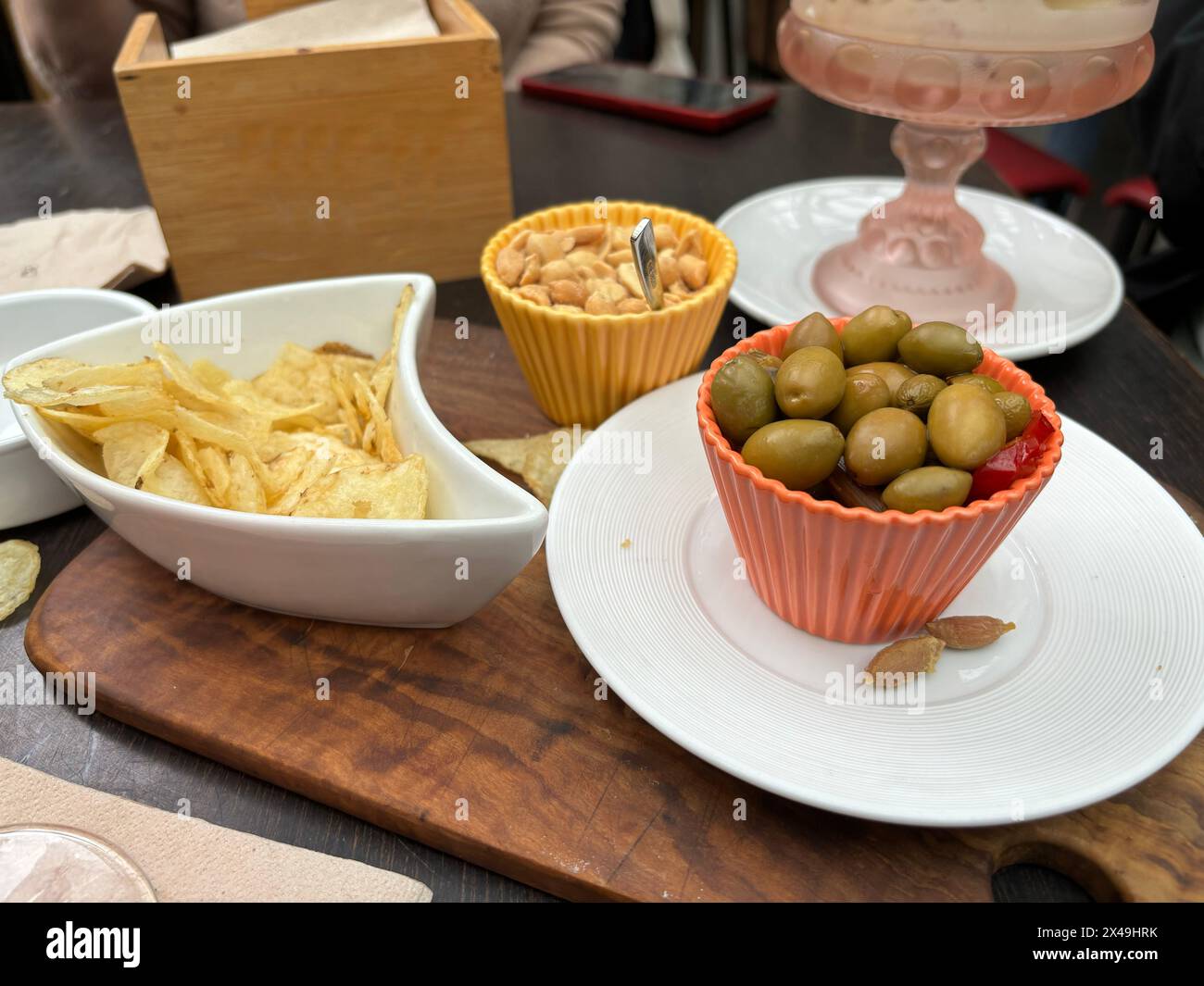 finger food olives and appetizers on a table Stock Photo - Alamy