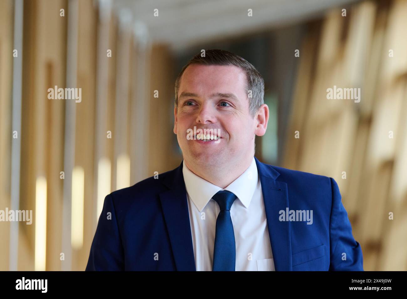 Edinburgh Scotland, UK 01 May 2024. Douglas Ross MSP at the Scottish ...