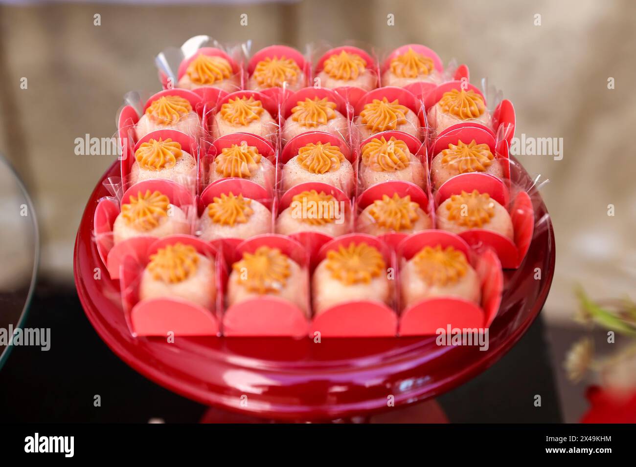 Delicious party candy, sweets for celebrations, food for reception ...