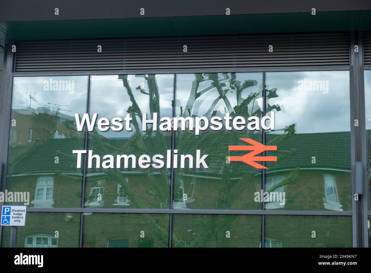 LONDON- APRIL 2nd, 2024: West Hampstead Thameslink station signage in ...