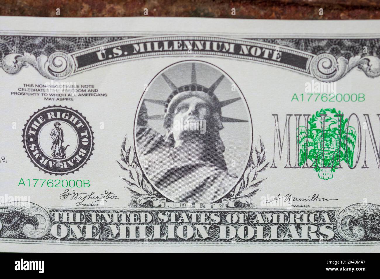 One million dollar bill. US inflation Stock Photo - Alamy