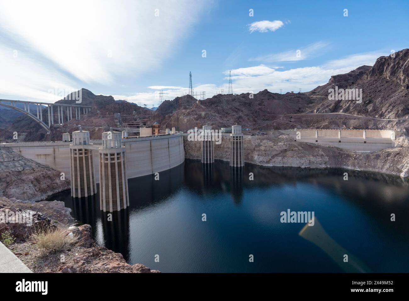 3/17/24, Hoover Dam, Arizona, United States an over view of the Hoover ...