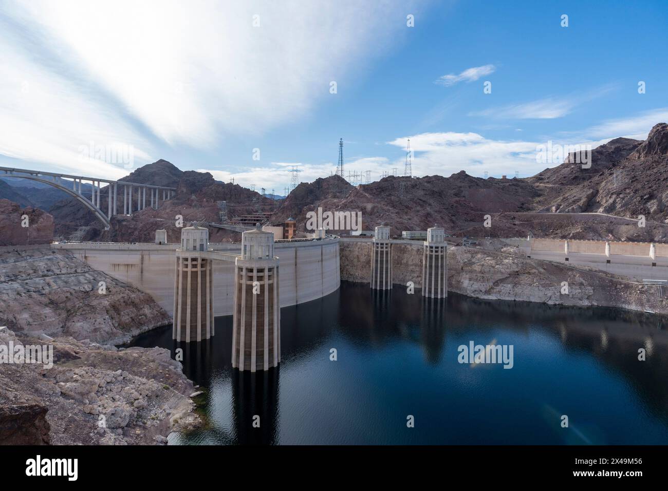 3/17/24, Hoover Dam, Arizona, United States an over view of the Hoover ...