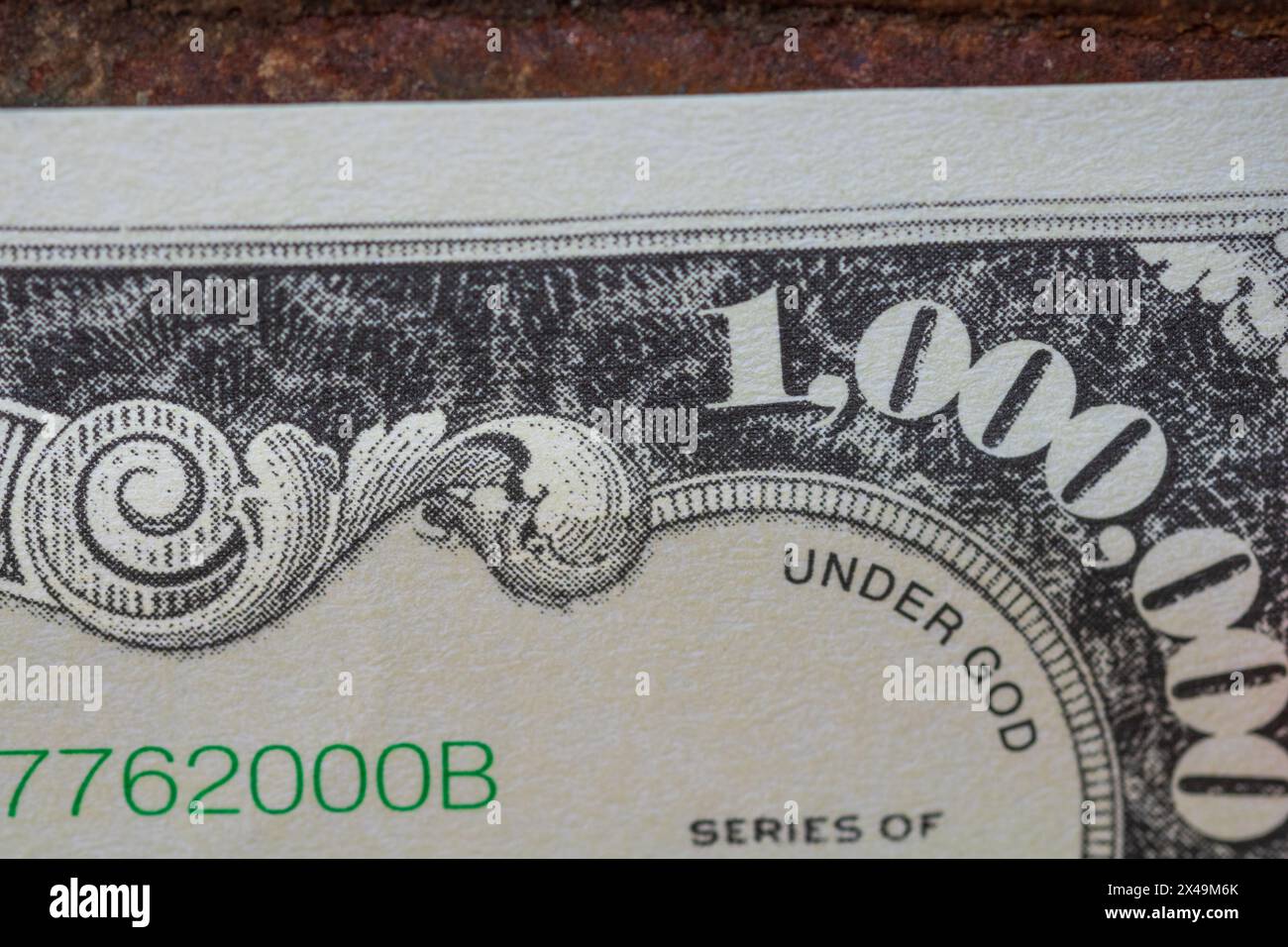 One million dollar bill. US inflation Stock Photo - Alamy