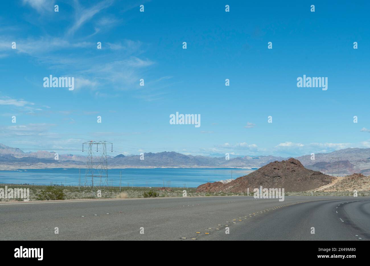 3/17/24, Hoover Dam, Nevada, United States an over view of Lake Mead ...