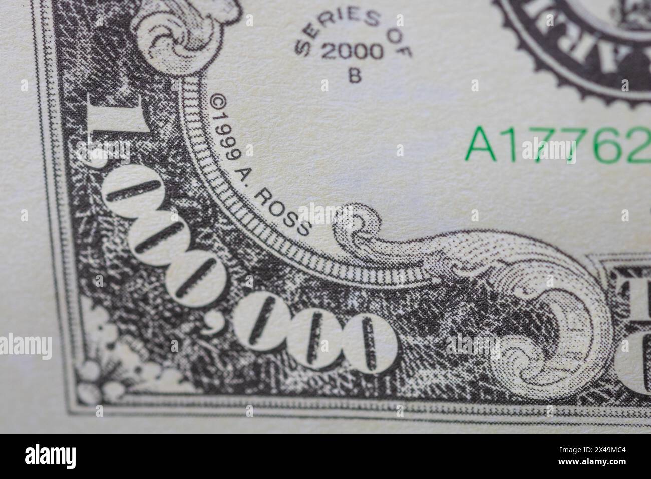 One million dollar bill. US inflation Stock Photo - Alamy