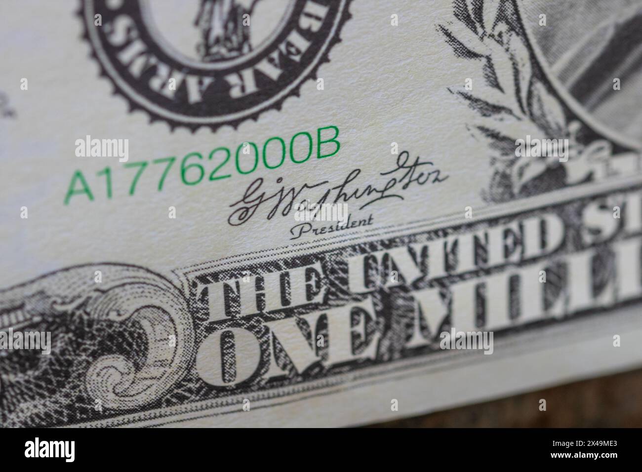One million dollar bill. US inflation Stock Photo - Alamy
