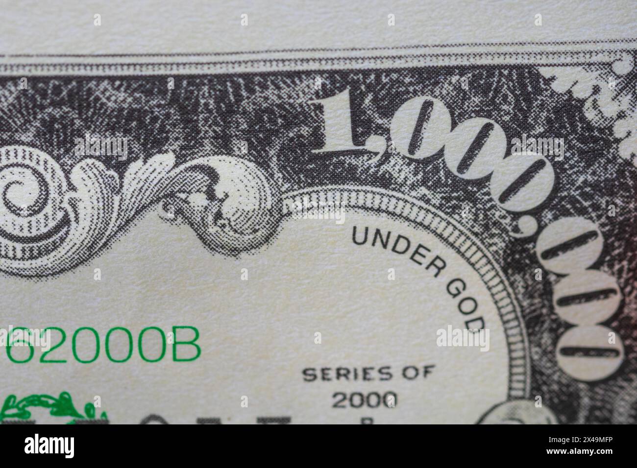 One million dollar bill. US inflation Stock Photo - Alamy