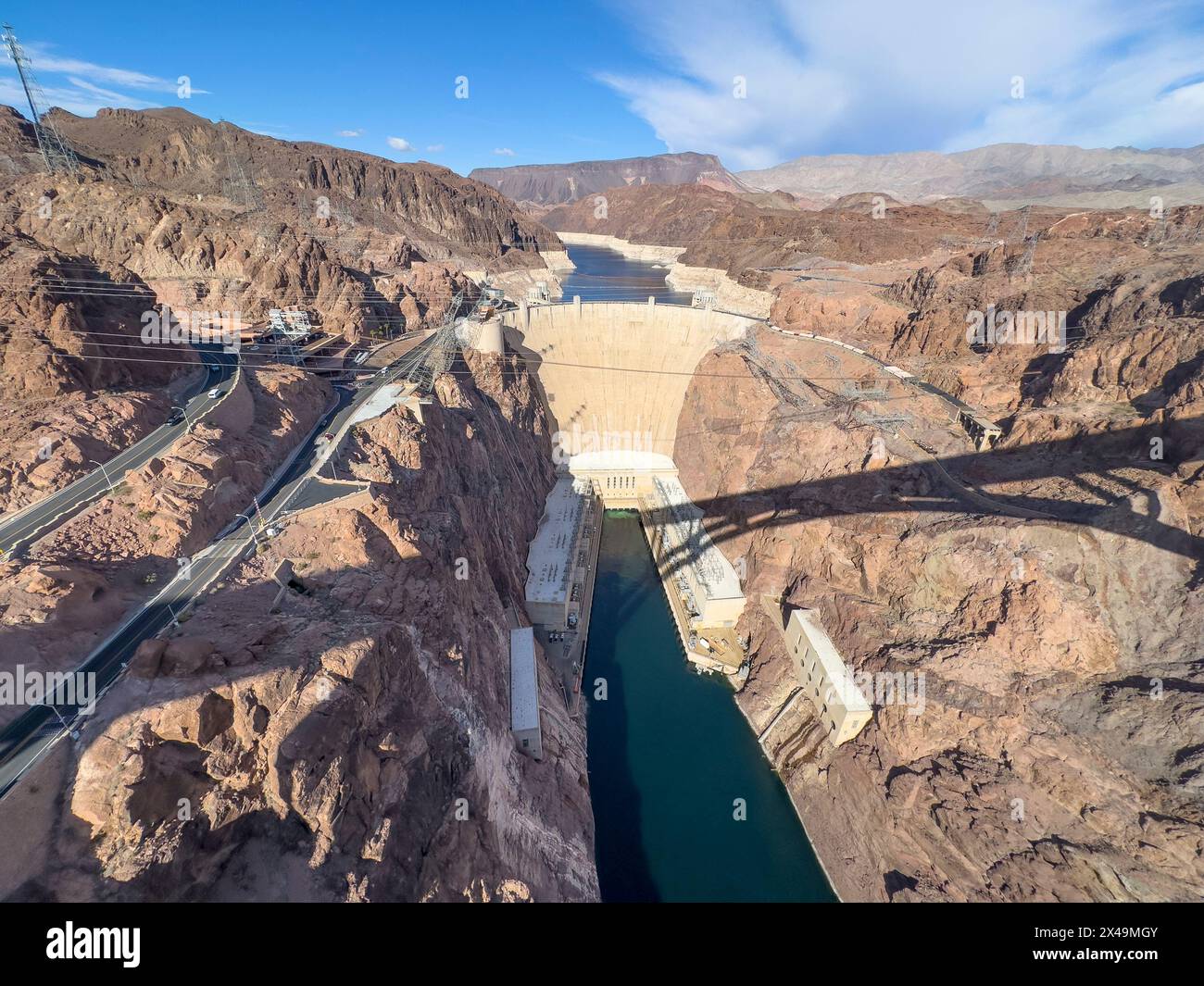 3/17/24, Hoover Dam, Nevada, United States an over view of the Hoover ...