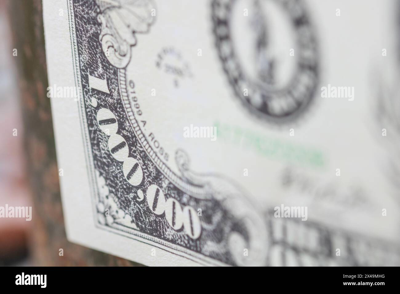 One million dollar bill. US inflation Stock Photo - Alamy