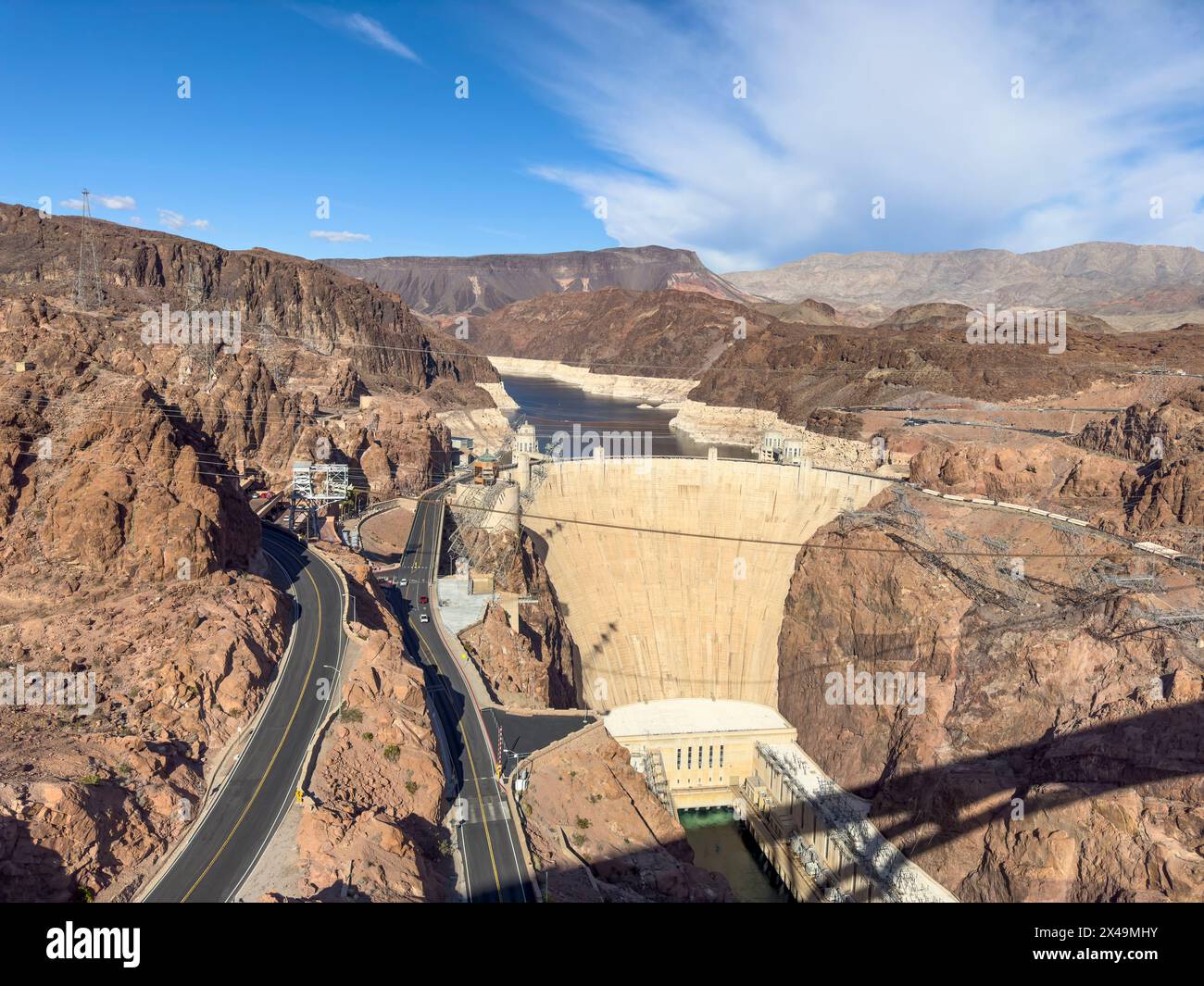 3/17/24, Hoover Dam, Nevada, United States an over view of the Hoover ...