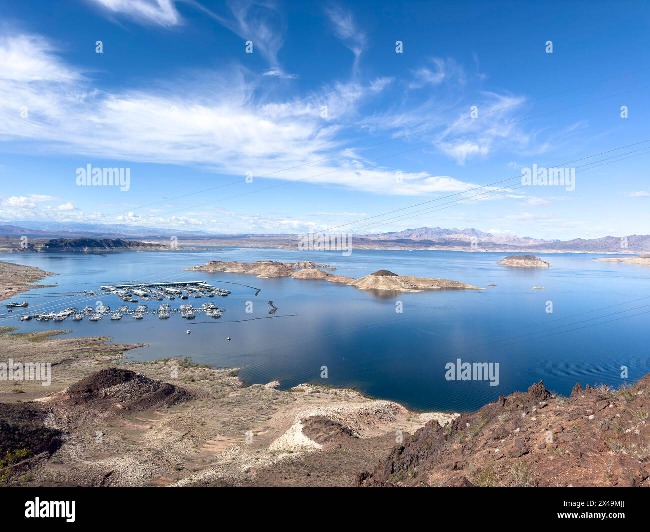 3/17/24, Hoover Dam, Nevada, United States an over view of Lake Mead ...